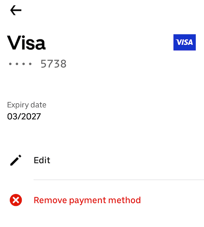 How To Remove Credit Card From Uber Eats - Financial Panther