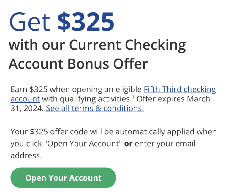 Fifth Third Bank $200 Signup Bonus - Step By Step Guide - Financial Panther