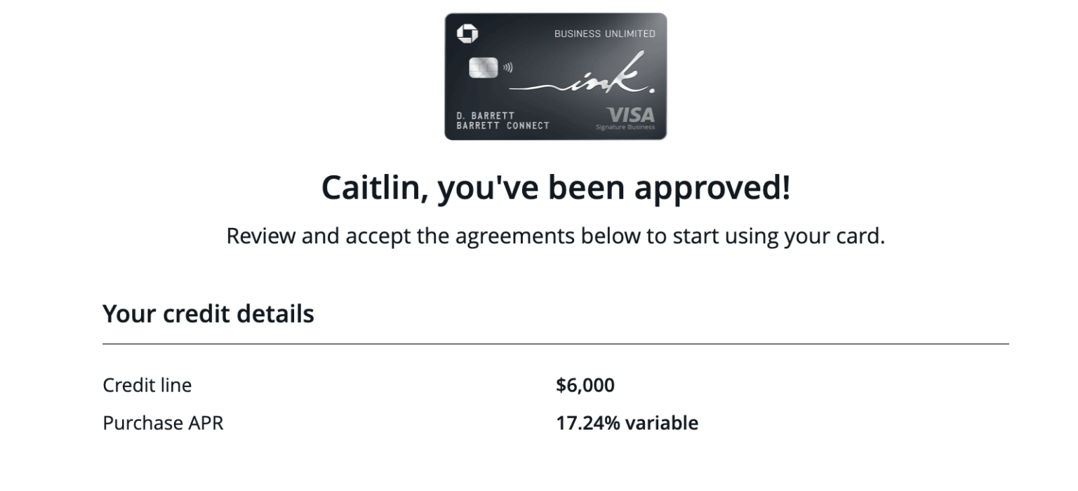 My Recent Chase Ink Unlimited Approval Experience (While Having Open ...